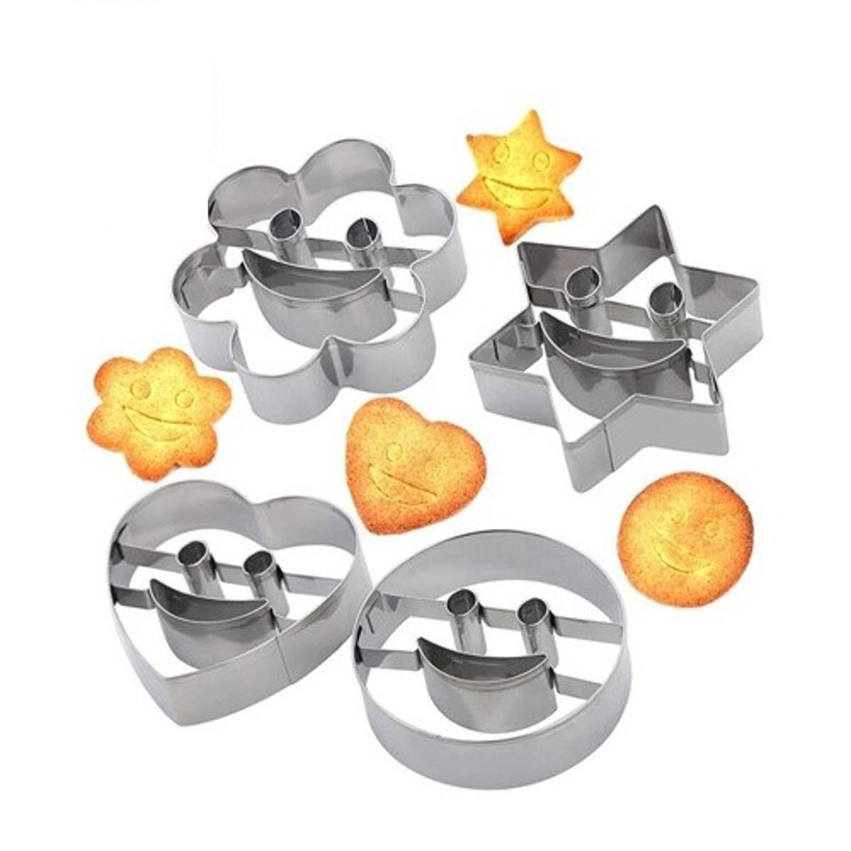 Smiley Faces Cookies Cutter Stainless Steel Set | Daraz.pk