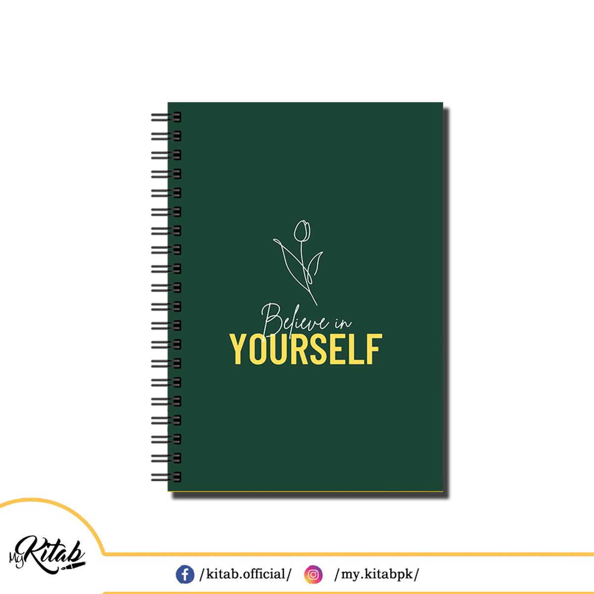MyKitab - Believe In Yourself Spiral NoteBook A5 & A4 150 | 200 pages ...
