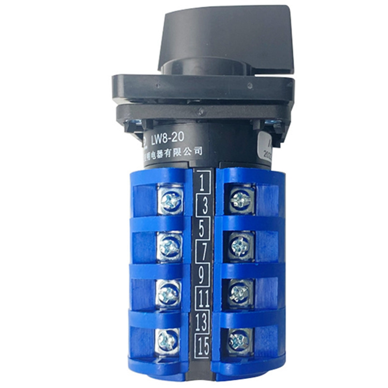 Rotary Switch 3 Position 4 Phases 20A 500V Small Plate Changeover Cam ...