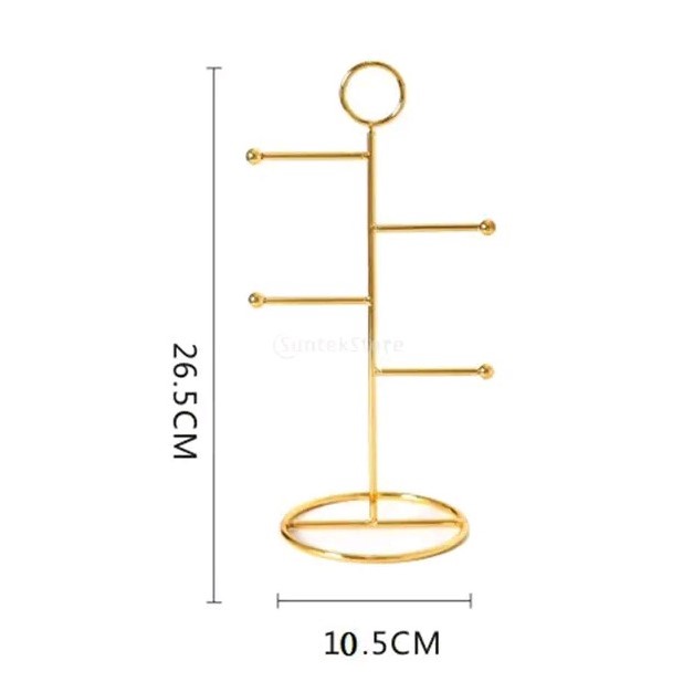 Customized Wrought Iron Jewelry Display Stand Table Top Hanging ...