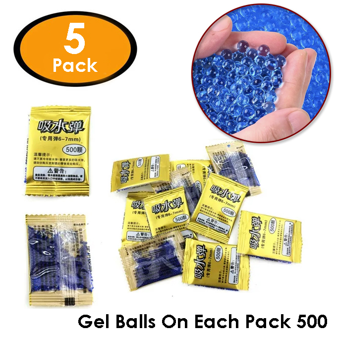 Growing Water Balls For Toygun Blaster Accessory 6-7mm Crystal Gel Ball ...