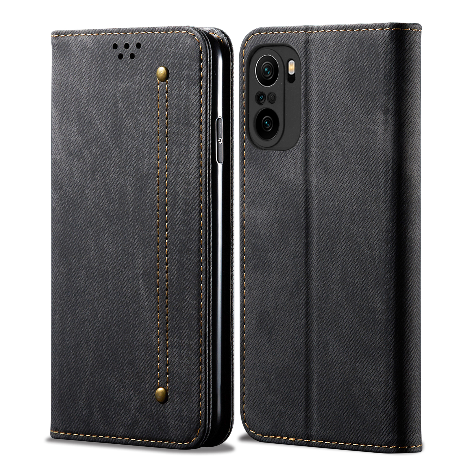 Luxury Retro Slim Leather Flip Cover For Xiaomi Mi POCO F3 Case Wallet ...