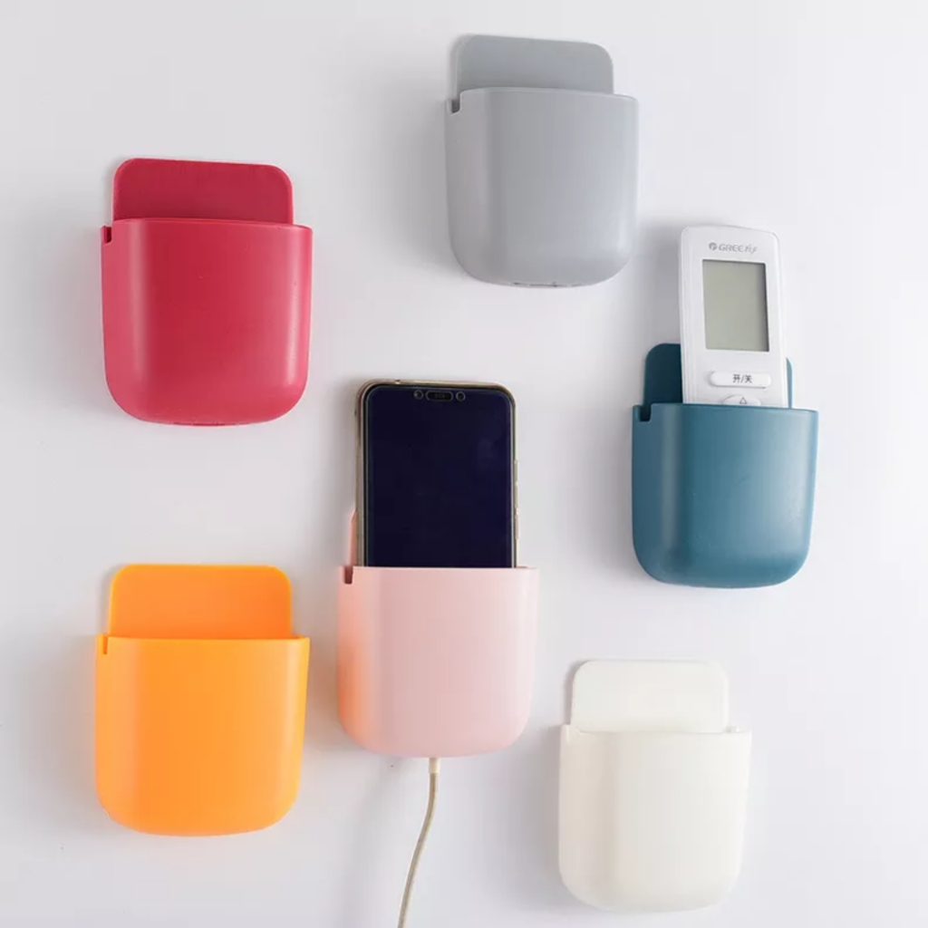 Mobile charging stand remote holder self-adhesive wall mounted pen ...