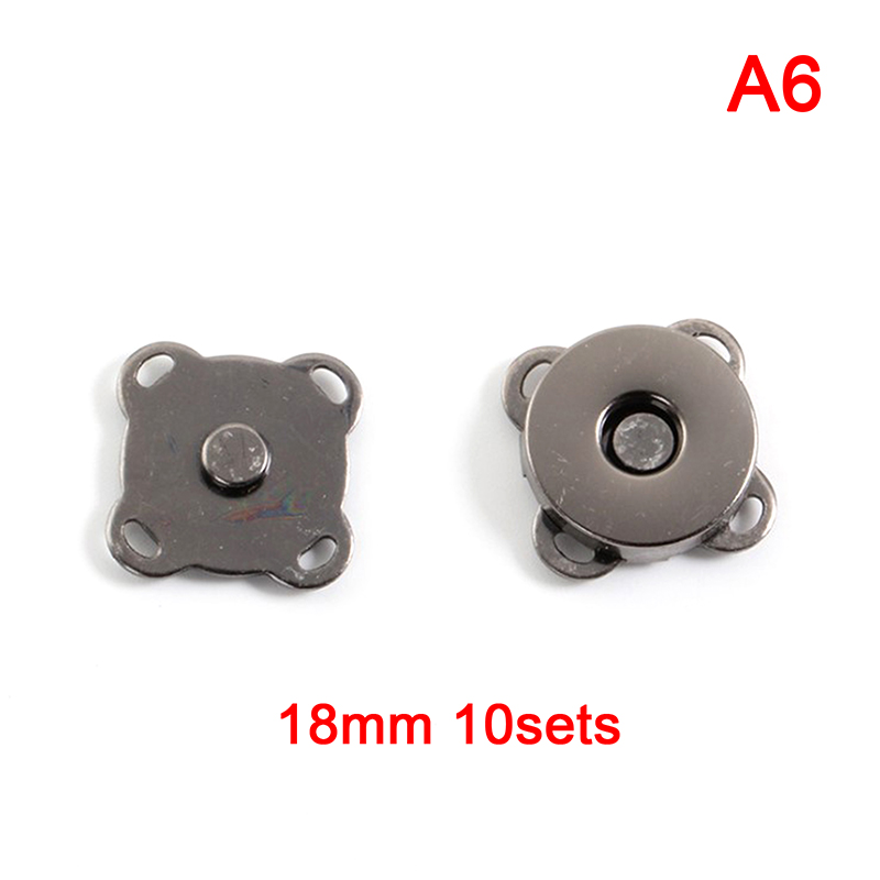 10Sets Magnetic Buttons Bags Magnet Automatic adsorption Buckle Metal ...