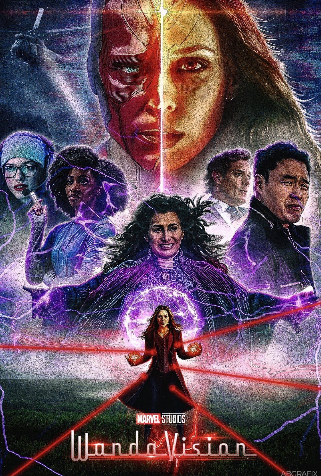 Scarlet Witch Wanda Vision Wanda Maximoff The Avengers by the Marvel ...