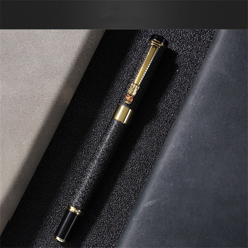 Office Writing Supplies Student Frosted Black Dragon Fountain Pen ...