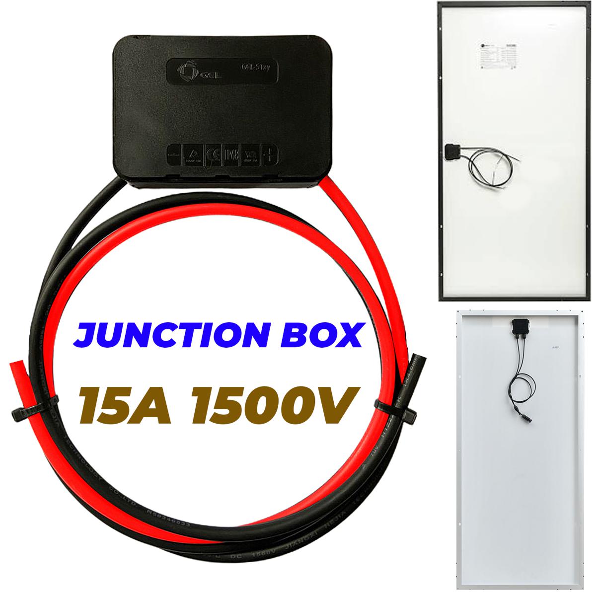 IP67 Waterproof PV Solar Panel SMD Diode Junction Box 4 Lane DC 15A ...