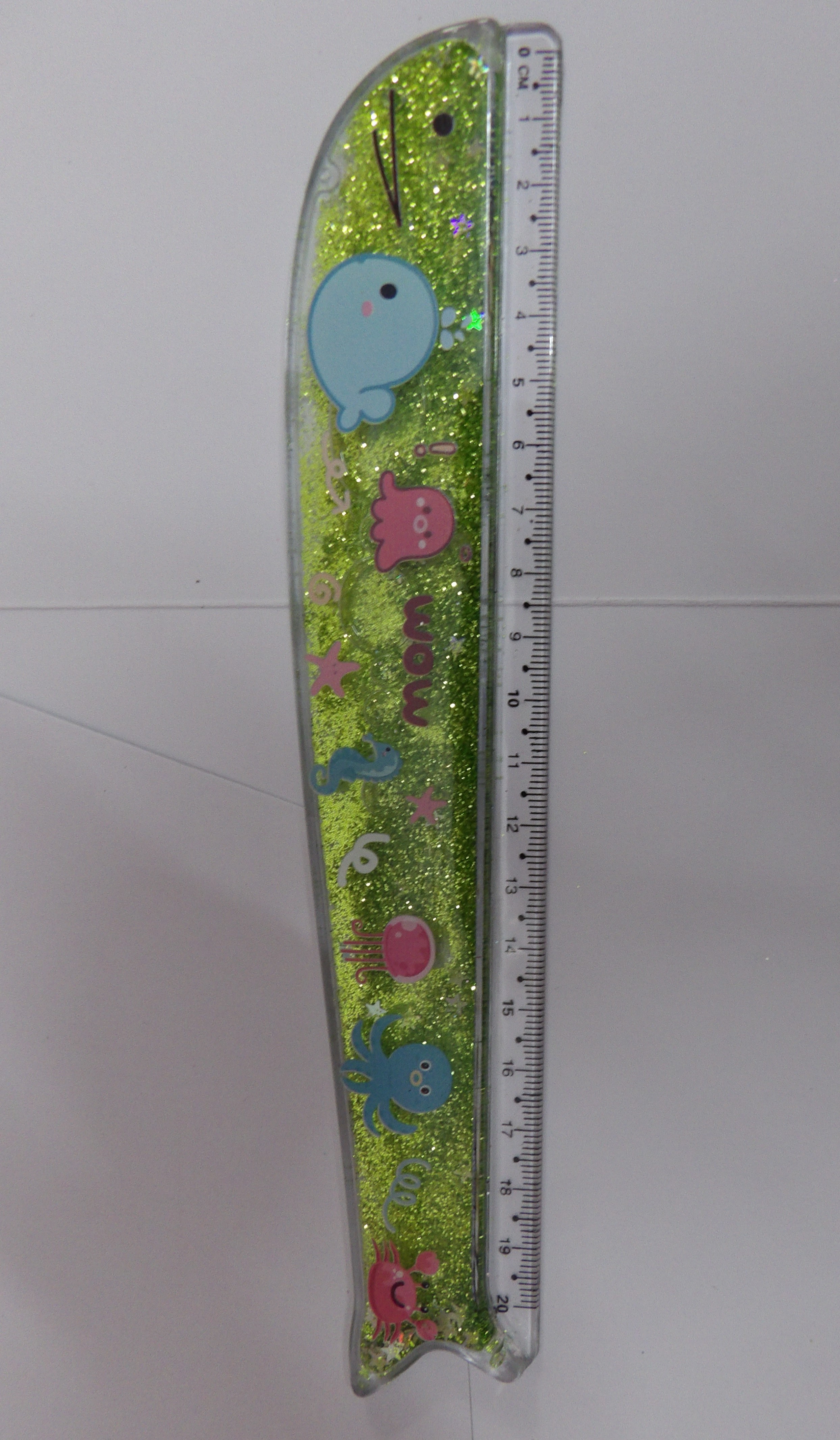 Dolphin Shape Fancy Glitter Scale for School Kids | Daraz.pk