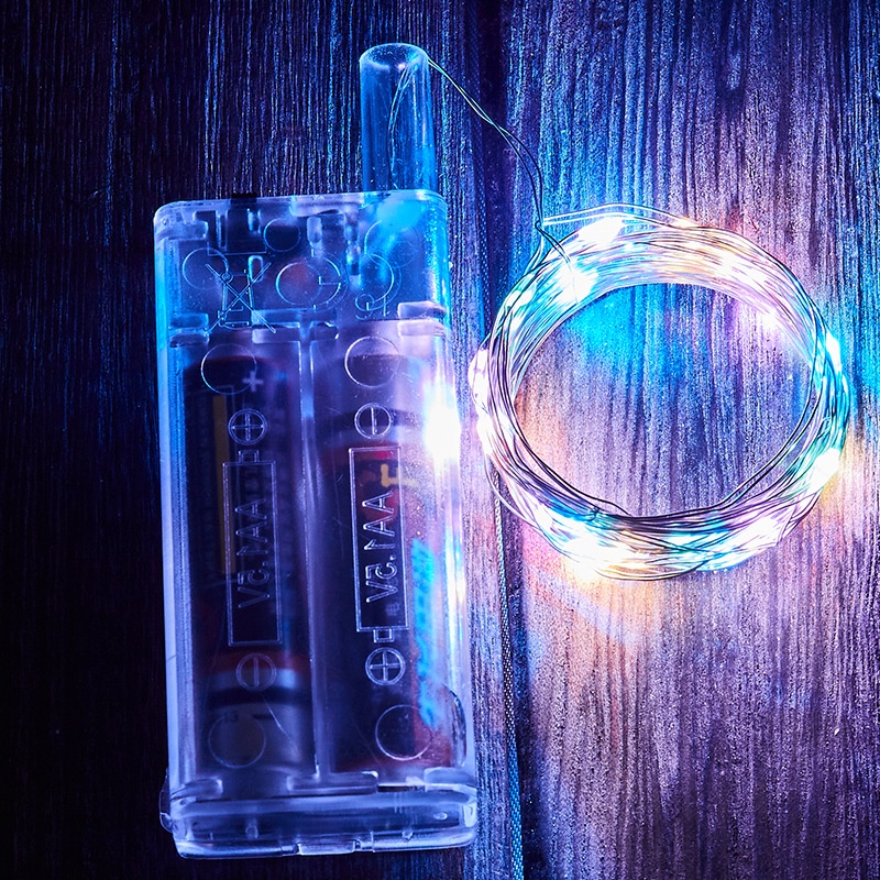 DIY Gift Box Bouquet Decorative Colorful Lamp 30 LED Copper Wire String ...