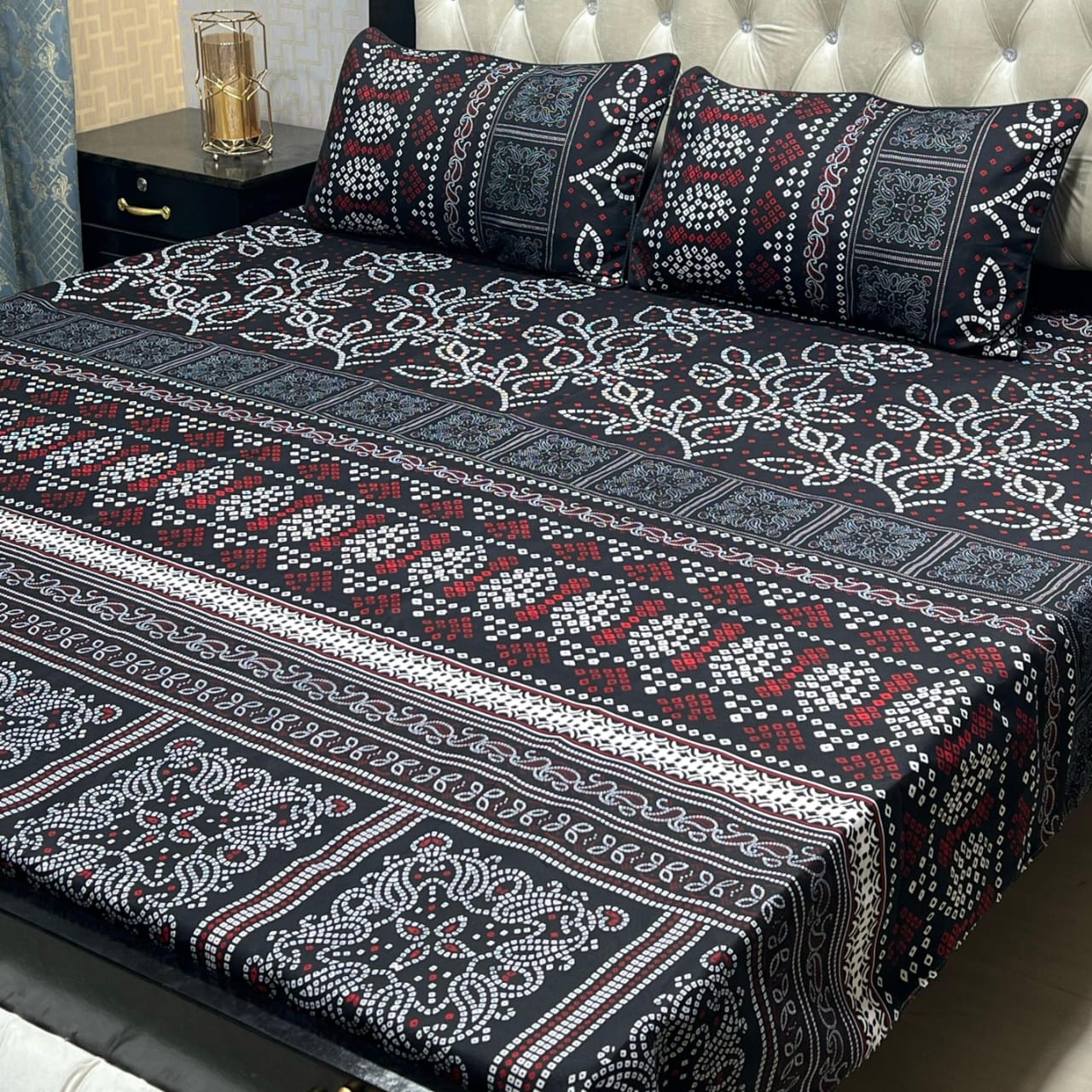 BeQuest Unique Pattern Design Soft Cotton Bed Sheet - Top Quality ...