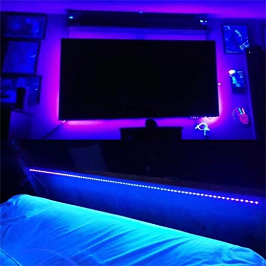 5M LED Strip with Power Supply, UV LED Strip, 300 LEDs Strip, Adhesive ...