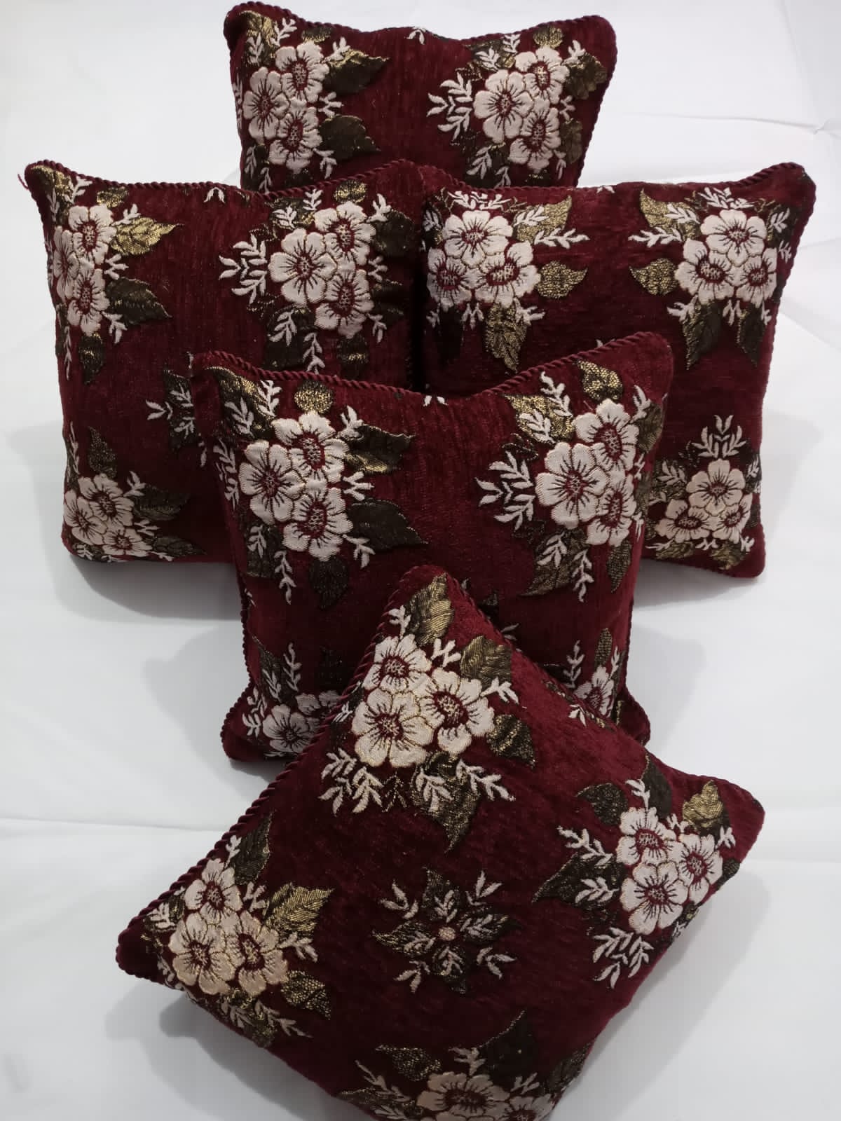 Velvet Cushion Covers | Pack of 5 | JC-01 | Daraz.pk