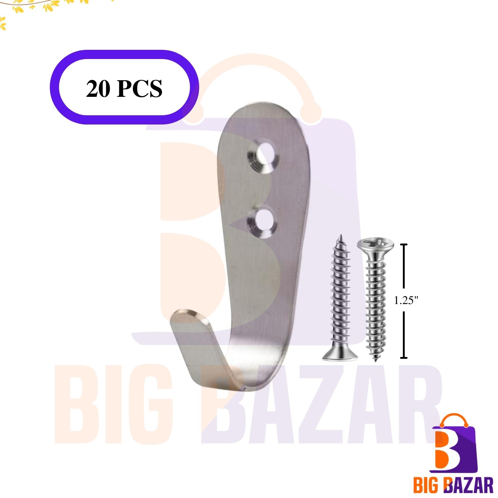 Hook, j shaped hook, Flat hook , stainless steel hook for cloth, wall ...