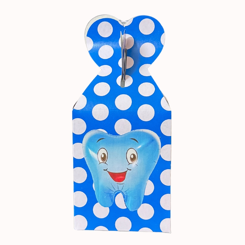 FIRST TEETH THEME GOODY BOXES IN BLUE COLOR - PACK OF 10 GIFT BOX ...
