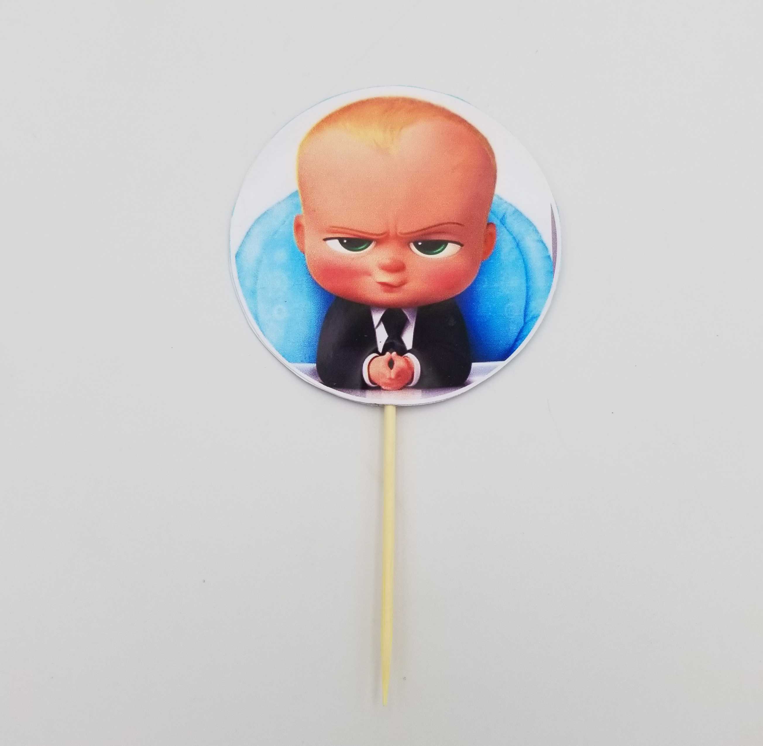 BOSS BABY THEME CUPCAKE TOPPERS - PACK OF 10 CUPCAKE TOPPERS - BOSS ...