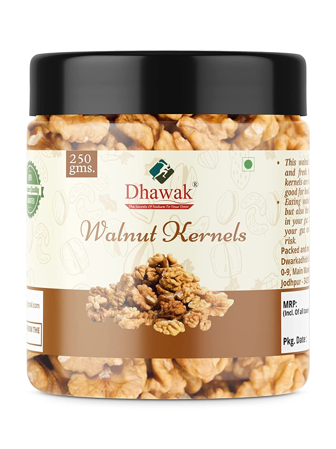 Kashmiri Walnut Broken Without Shell 250 Gms. Akhrot Giri | Walnut Giri [Jar Pack] | Daraz.pk