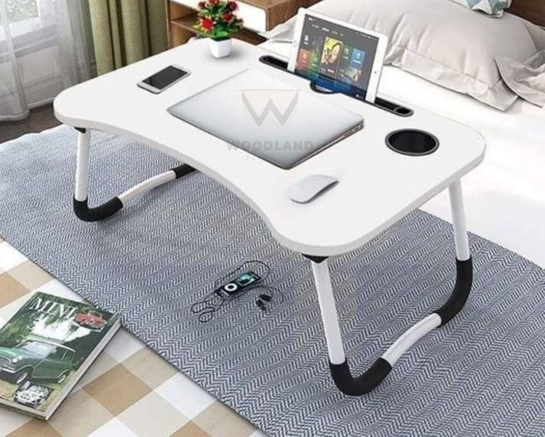 Wooden Gaming Laptop Table For Bed Foldable Stand Ergonomic Portable ...