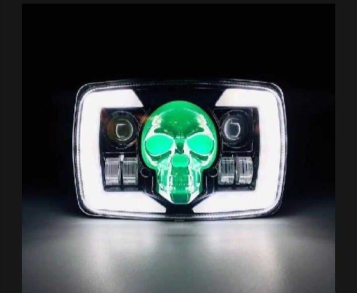Bike Skull Headlight Projector Beam For 70CC And CG125 Model | Daraz.pk