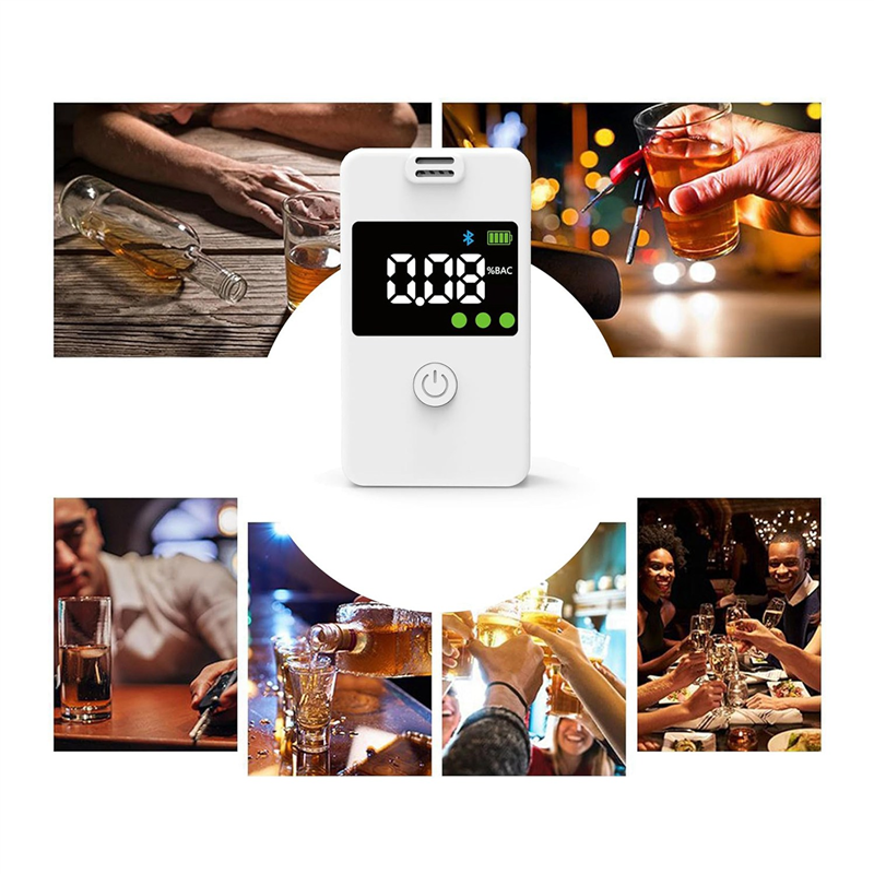Breathalyzer, Grade Accuracy-Alcohol Tester with Bluetooth Connectivity ...
