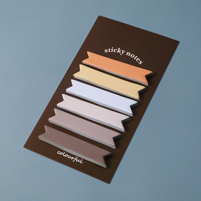 Panda Online 120 Sheets 6 Colors Morandi Gradient Color Sticky Notes ...