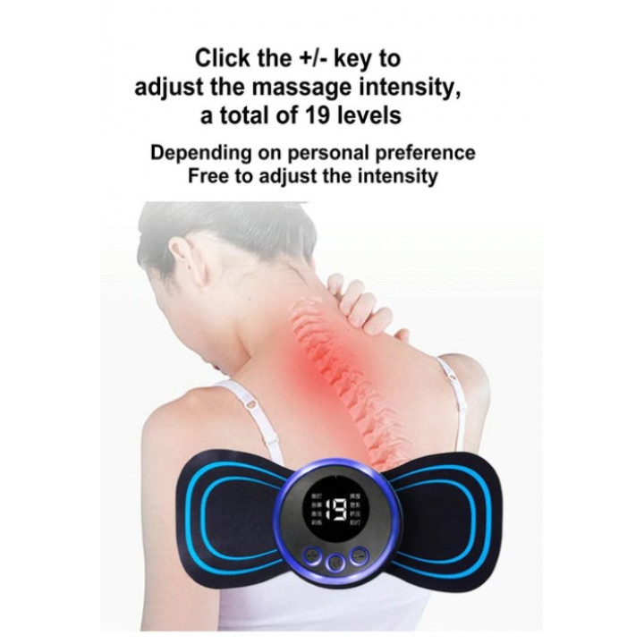 Rechargeable Butterfly Body Massage Device | Stress Relief & Muscle ...