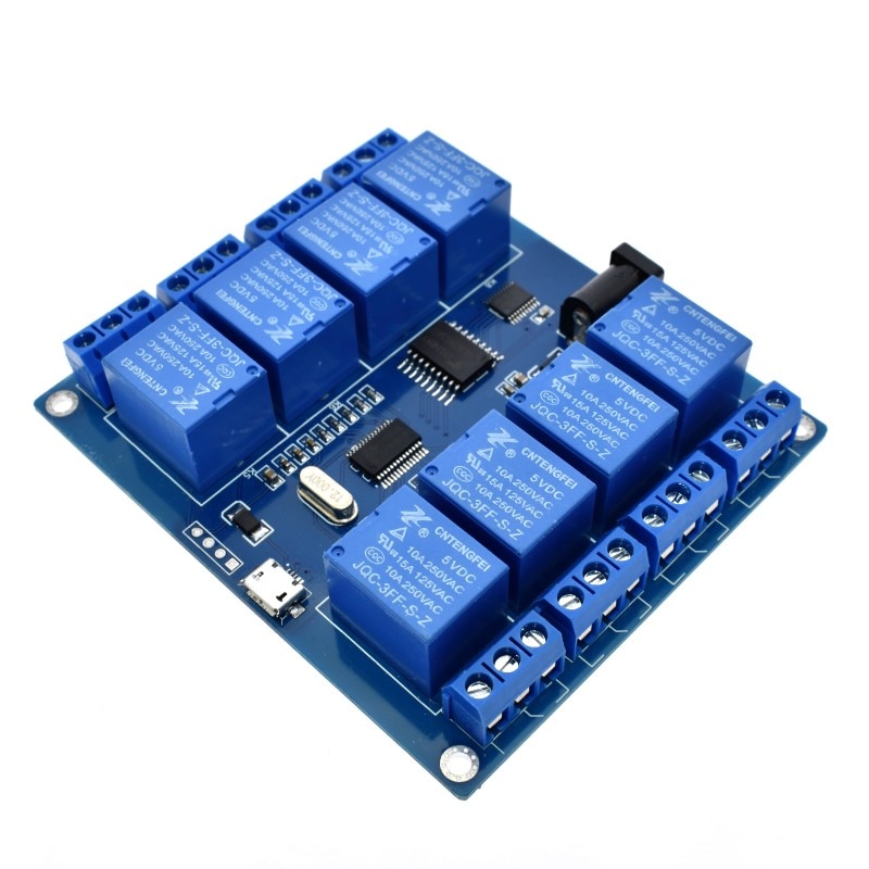WAVGAT DC 5V 10A 4 8 Channel Relay Module Micro USB Board With ...
