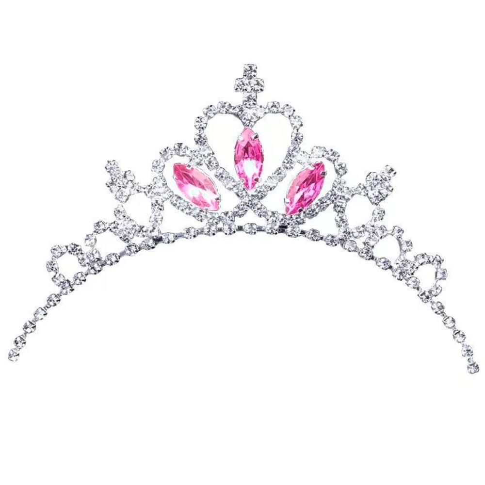 Kids Tiara Crown Sparkly Wedding Girls Princess Headband Accessories ...