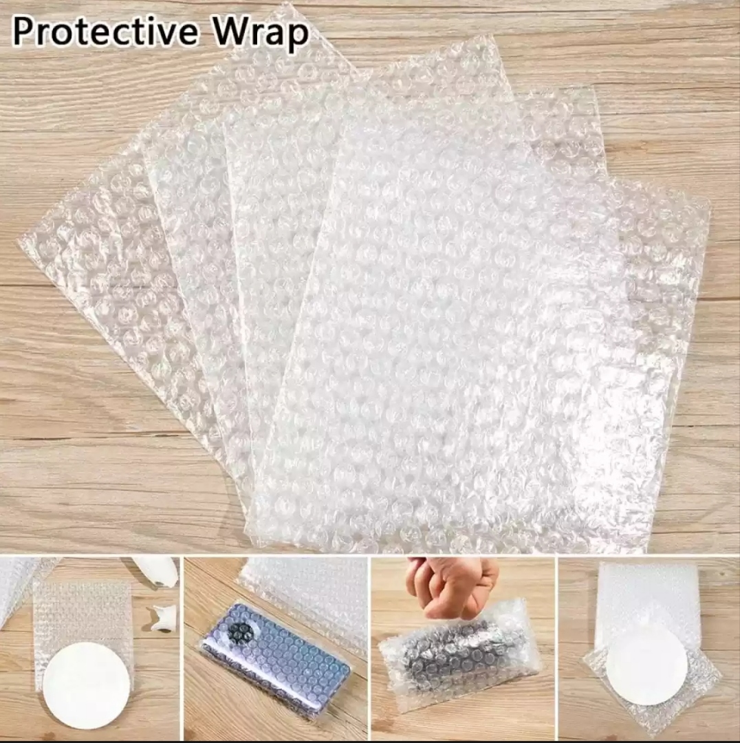 24pcs Poly Bubble wrap Bags Clear Shakeproof Recyclable Small Packing ...