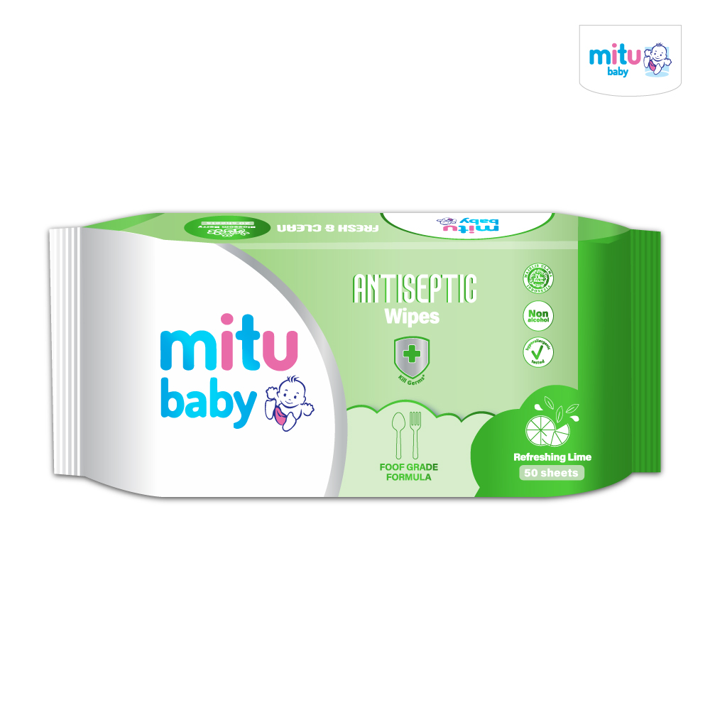 Mitu Baby Wet Tissue Antiseptic wipes 50 Sheets | Daraz.pk