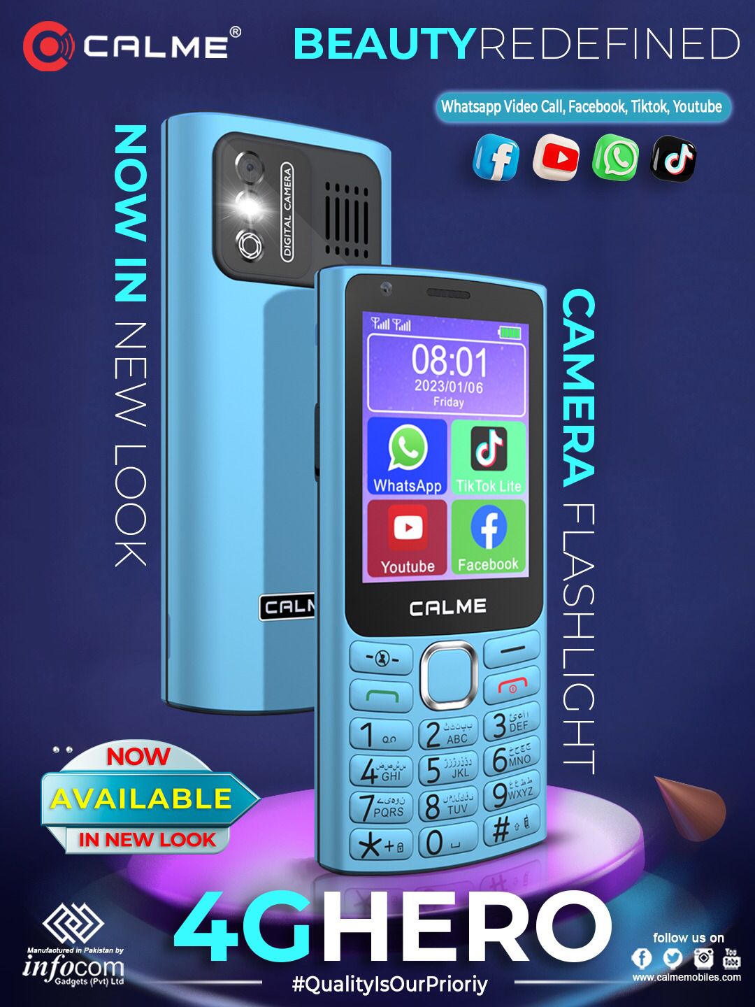 Calme 4G Hero - Dual Sim 4G - Playstore - PTA approved - 2GB RAM - 16GB memory - Wifi - Hotspot ...