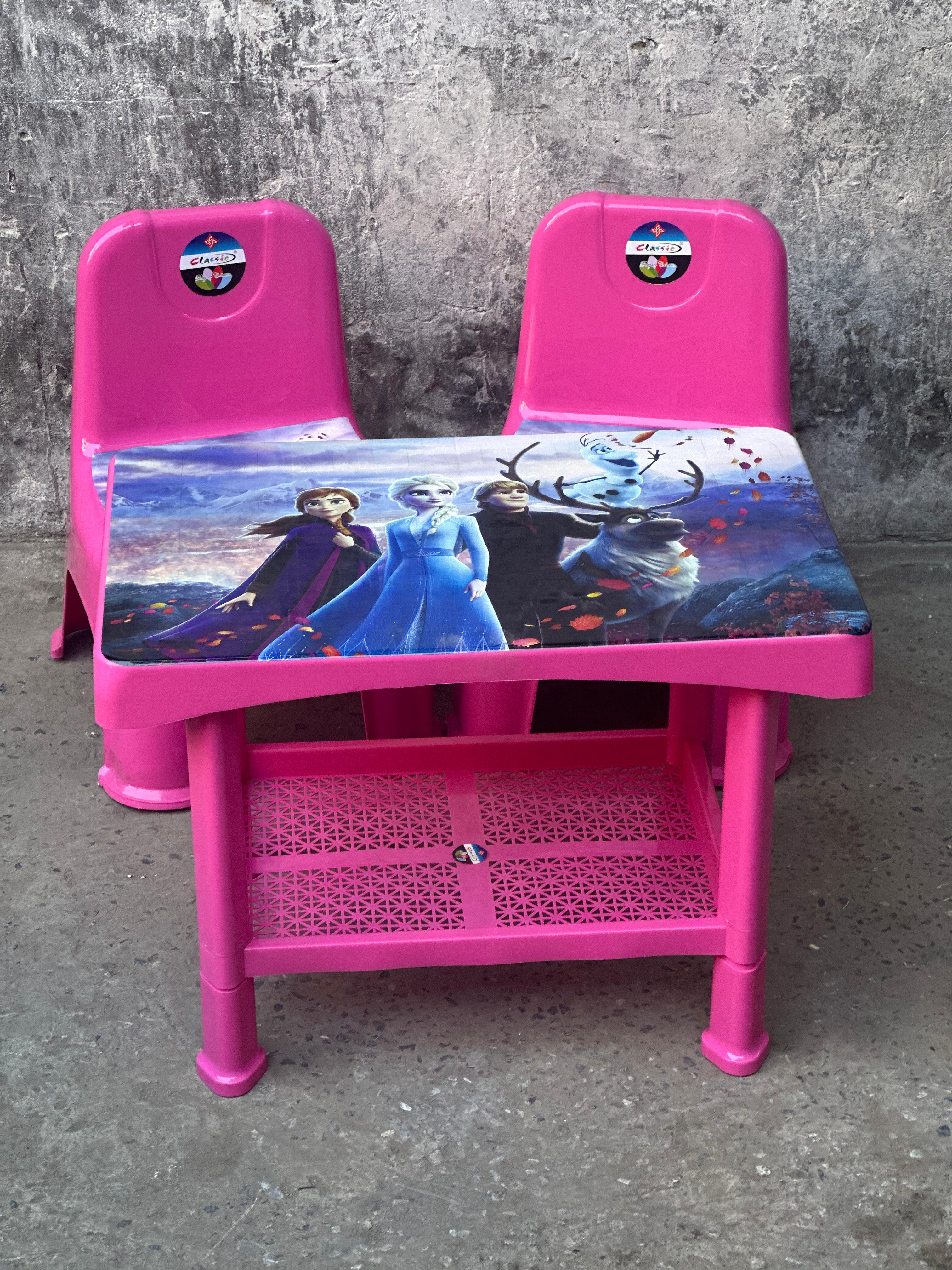 Kids Table & Baby Pure Plastic Chairs Available in Multi Random Colors ...