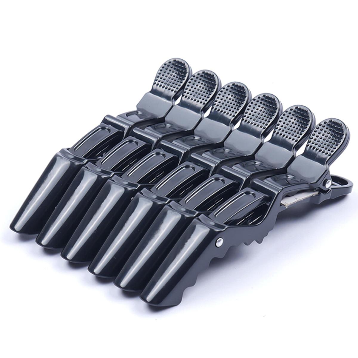 6pcs Salon Croc Hair Styling Clips-Sectioning Plastic Alligator Hair ...