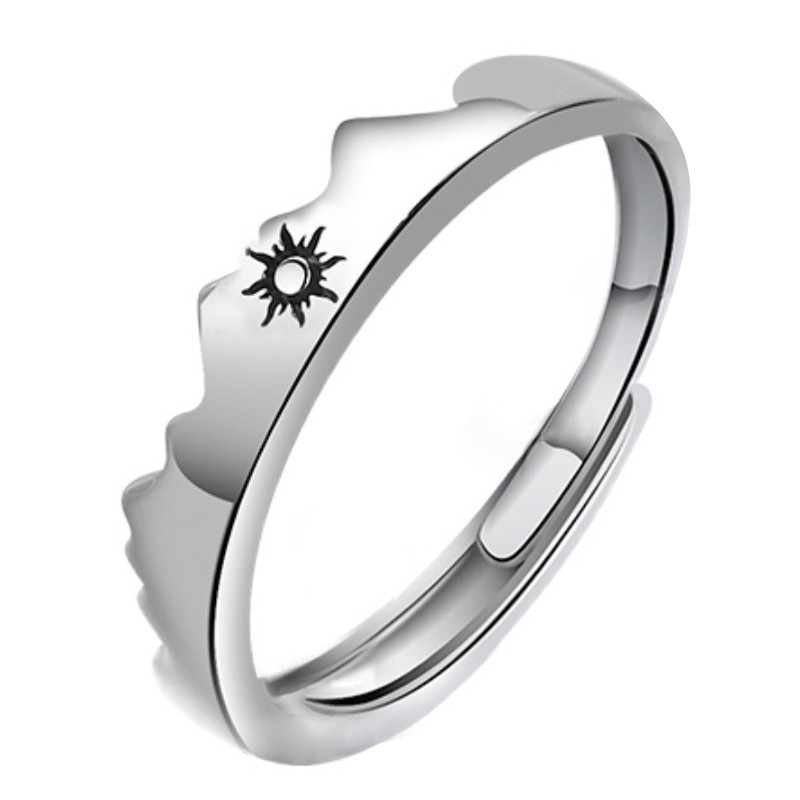 Sun Moon Open Adjustable Rings Love Friends Couple Rings Wedding ...