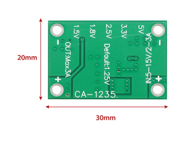 2 pcs CA1235 Buck Converter Module CA1235 Selectable Output Voltage ...