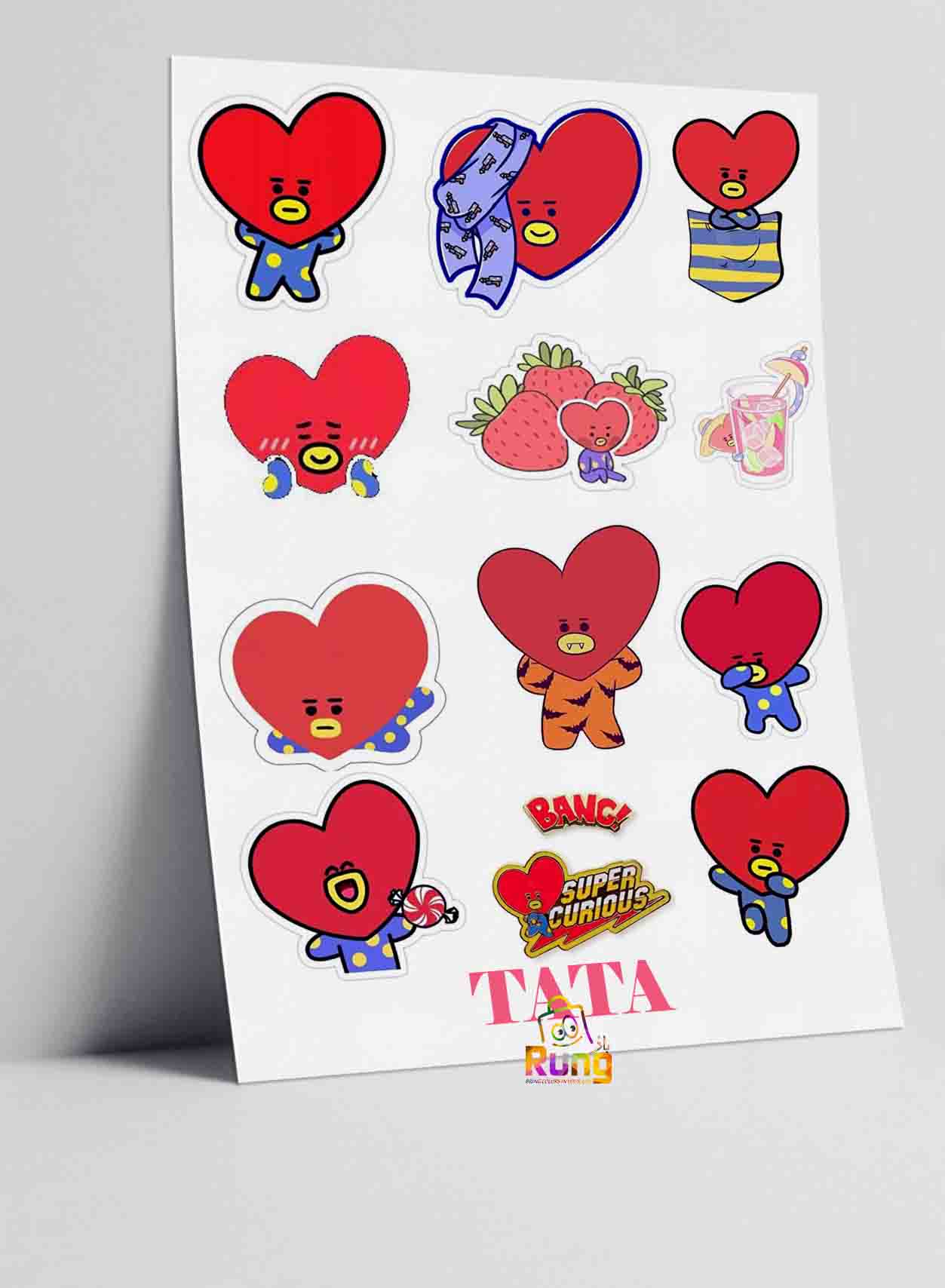 Tata Bt21 Sticker Sheet | Daraz.pk