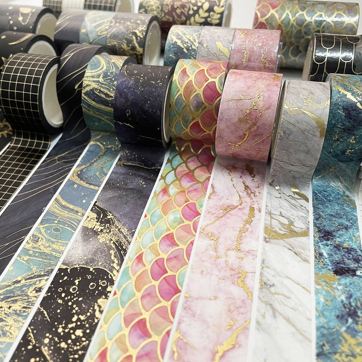 RHS Online 3 Rolls/Set Star Sea Series Gilding Masking Tape Bronzing ...