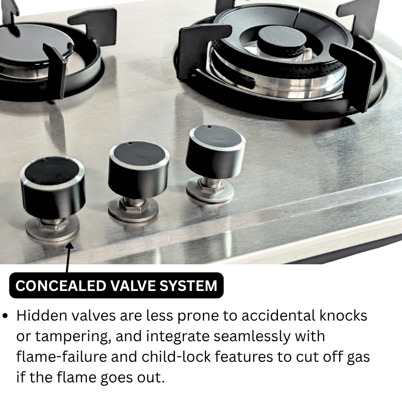 Cheftech Automatic Gas Stove Imported Anti Print Stainless Steel with ...