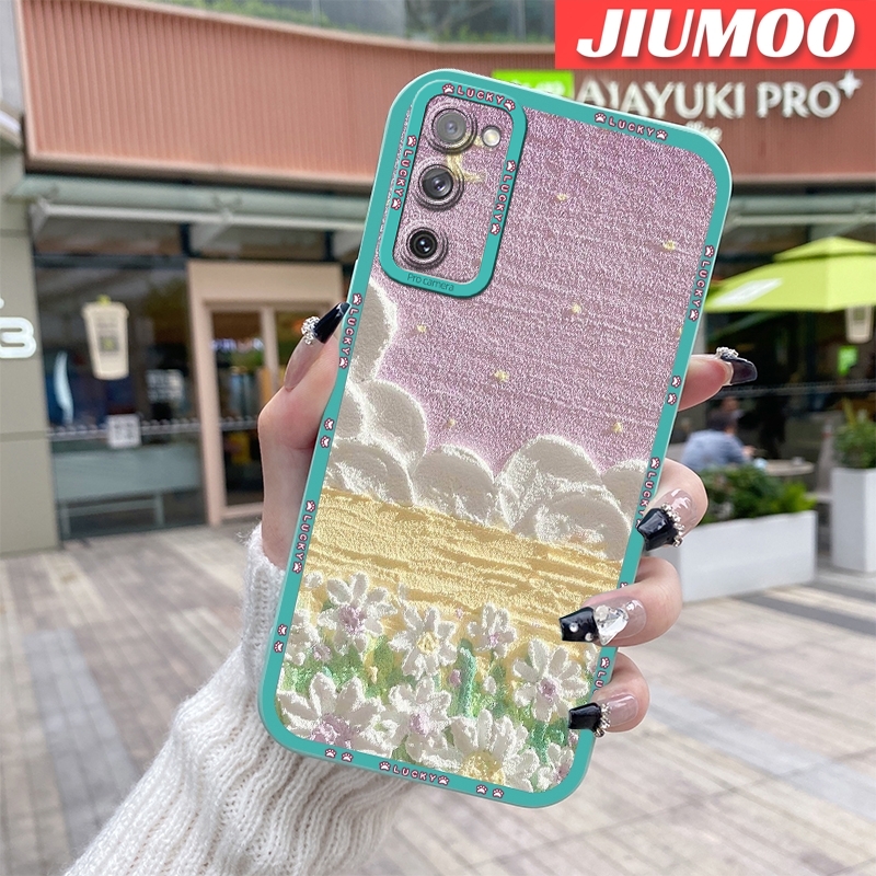 JIUMOO Case For Samsung S20 FE Case Oil Painting Beautiful Starry Sky ...