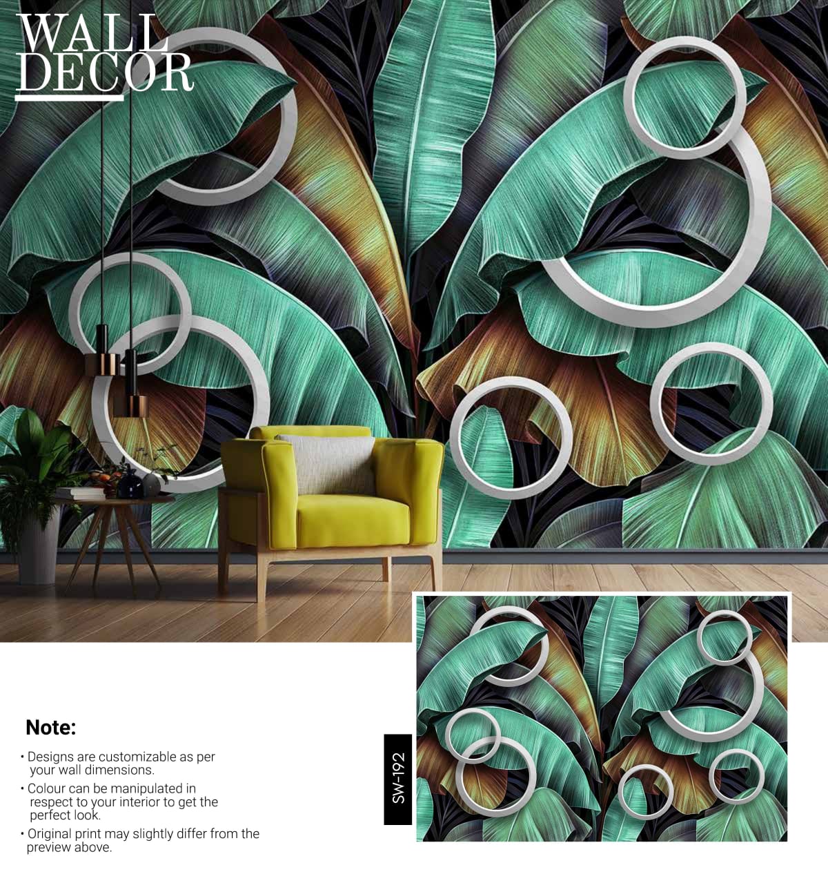 Wall Decor Wallpaper Room Decoration Flex 3D Flex Wallpaper 12*12 ...