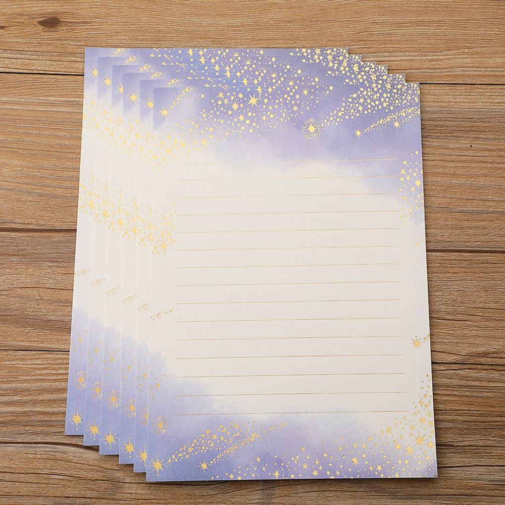 8/64 sheets Creative A5 Letter Paper Set Gold Foil Chinese Style ...