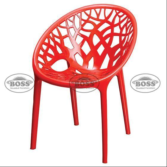 Boss Chair (BP-313) Tree Chairs (Pack of 6) with (BP-335) Picaso Rattan ...
