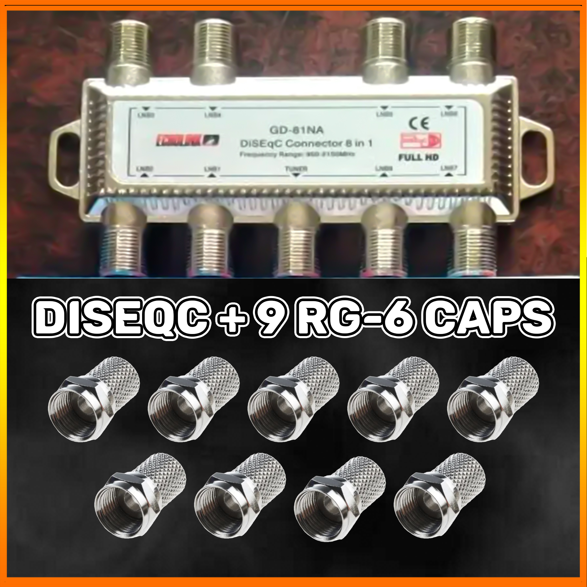 8 Port Diseqc Switch Water Proof | Connect 8 LNBF At Once | High ...