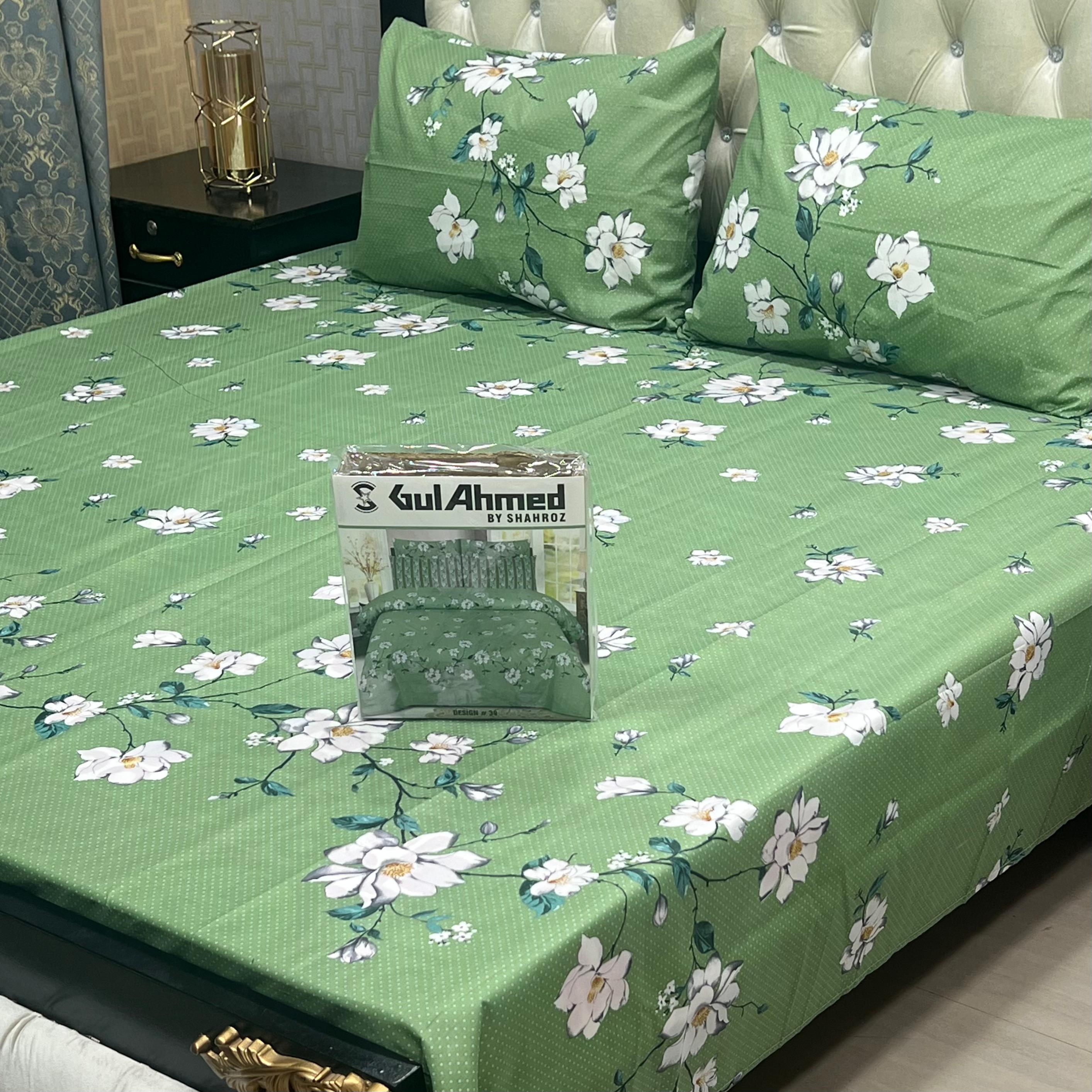 Cotton Sylonica Bed Sheet king Size | Daraz.pk