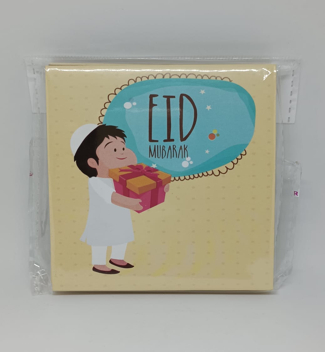10Pcs Eid Mubarak Design Tikki Card Eidi Small Pocket Envelope With ...