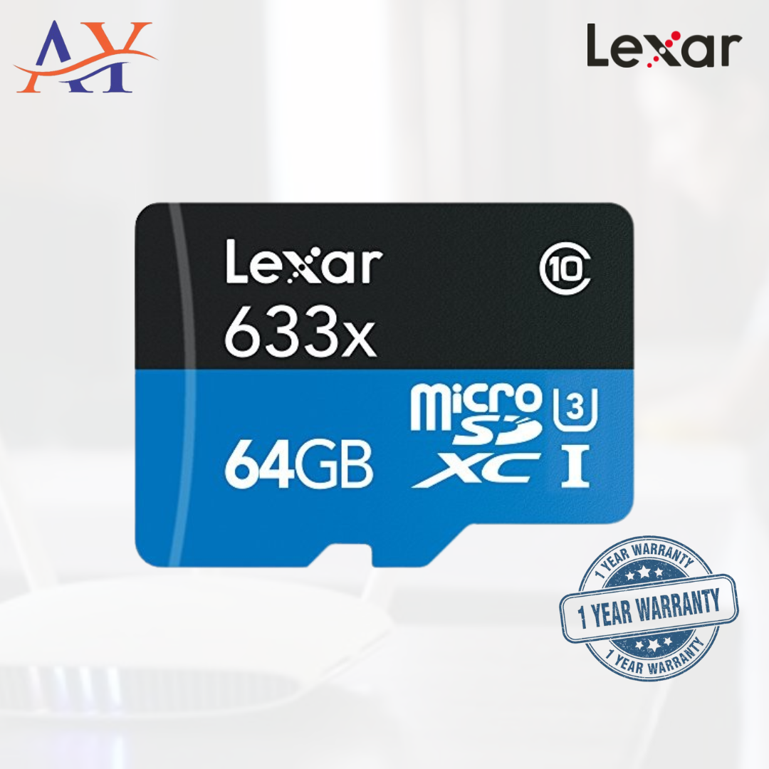 Lexar 633x Micro SD Card Lexar 633x 64GB Micro SD Card – UHS-I, Class ...