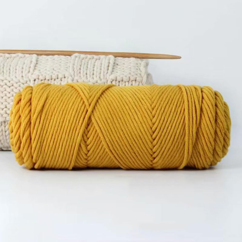 100g/Ball 8 Ply Milk Cotton Yarn Threads for Knitting Thick Thread ...
