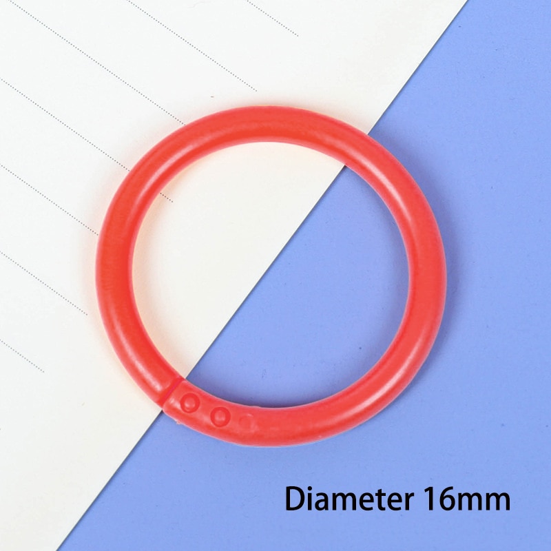 【HOT】 10 Pcs 16/20/28/32Mm Plastic Ring Binder DIY Albums Circle Loose ...