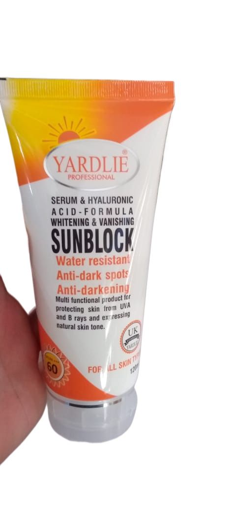 New arrival Yardlie Professional Sunblock UK Based Gel Formula 120ml ...
