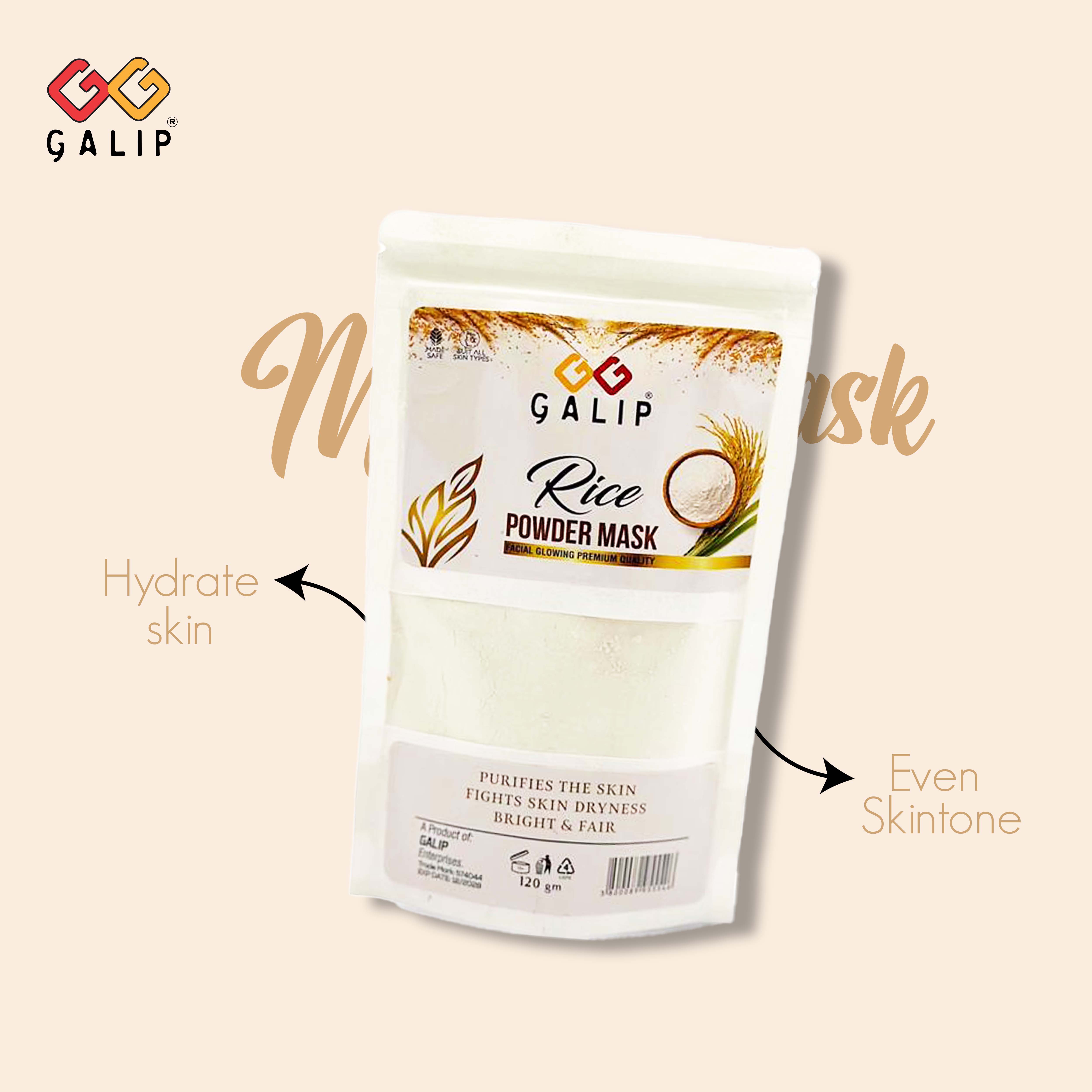 GALIP White Rice Flour - Rice Flour For Skin and Body - Brightening ...
