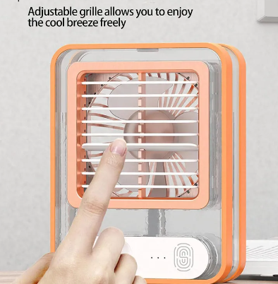 Mini USB Rechargeable Cooling Fan with Mist | Portable Desktop Air ...